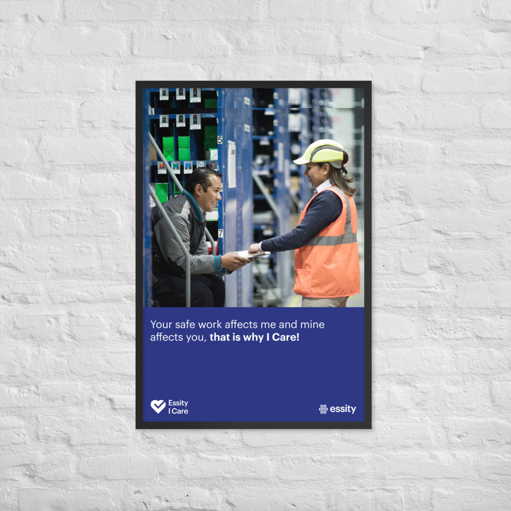 Framed poster - style 9 – Essity I Care